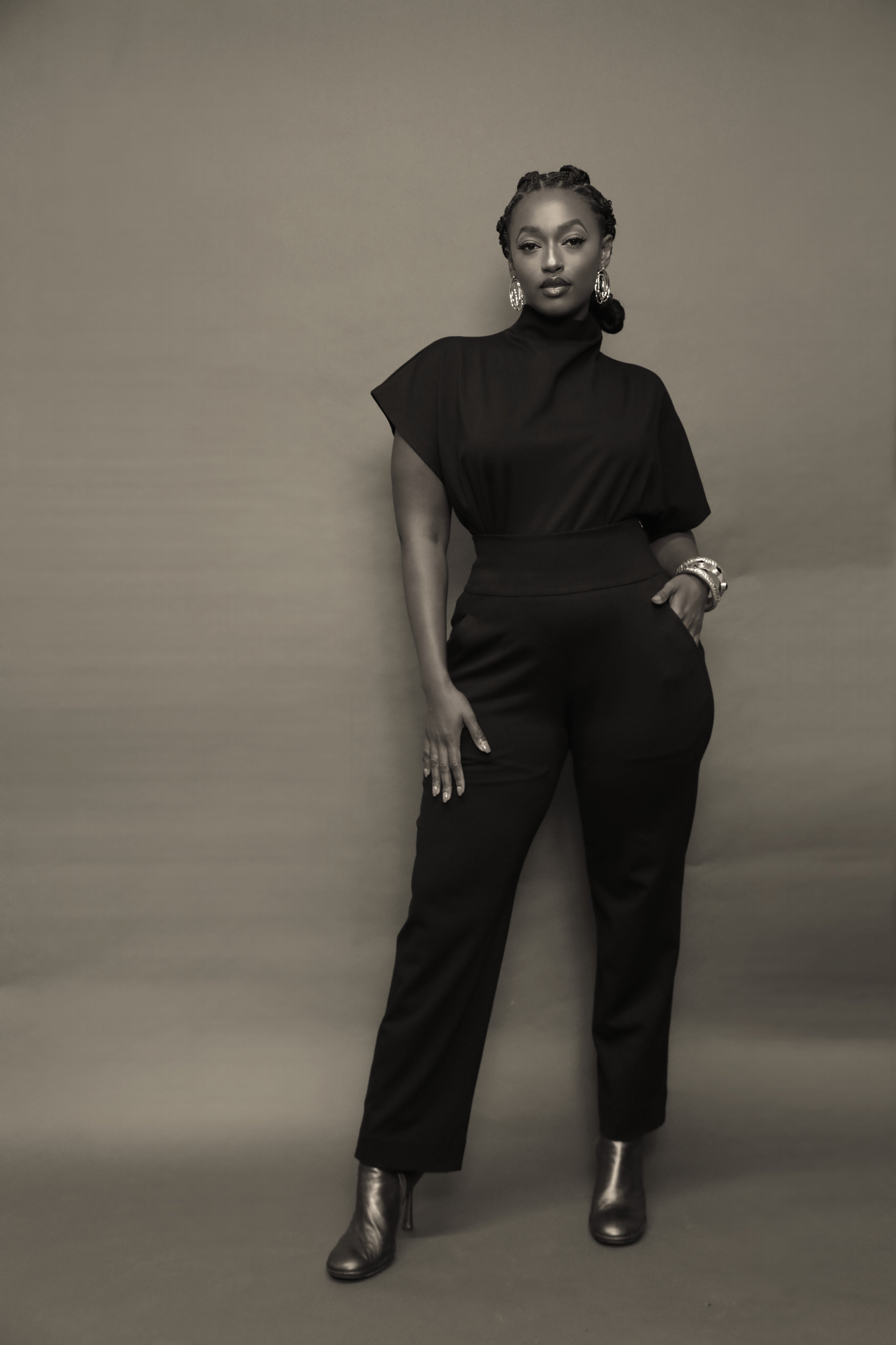 (Sample) JIBRI Angled Top and Wide Leg Pants w/ Back Detail – Jibri Online